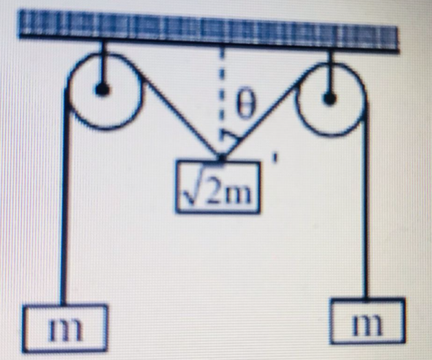 The pulleys and strings shown in the fig. are smooth and are of neglig