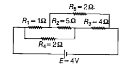 Calculate the current drawn from the cell of emf 4 V