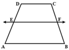 In the given figure, if ABCD is a trapezium in which AB norm(CD) EF, t