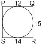 A quadrilateral PQRS is drawn to circumscribe a circle. If PQ = 1