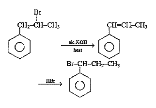 C(6)H(5)CH(2) underset(Br)underset(|)(C)HCH3 underset("heat")overset("