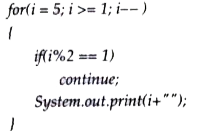 Give the output of following code and mention how many times the loop