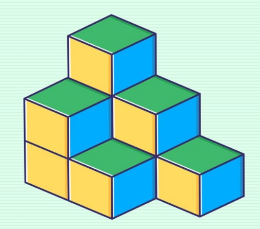 How many cubes are there in the given figure?