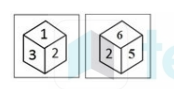 Where is the invisible number in the two positions of the same cube?