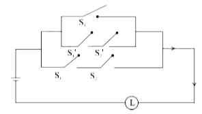 Express the following circuits in the symbolic form of logic and writ