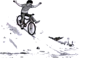 Going Down Hill on a Bicycle, A Boy's Song With lifted feet, hands