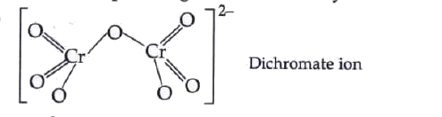 Answer the following questions: Draw the structure of dichromate io