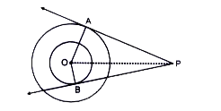 In the given figure, there are two concentric circles with centre O o