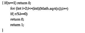 With reference to the program code given below, answer the questions t