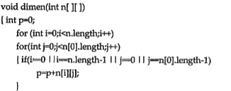 Finding the sum of the boundary elements