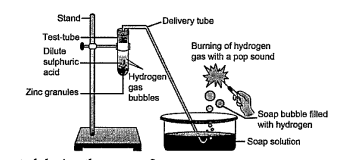 Study the given experimental set-up and answer the following question: