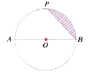 Name the following based on the figure of the circle given alongside.