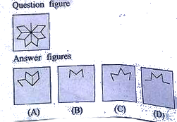 Which answer figure will complete the pattern in the question