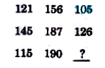 Select the missing number from the given responses.