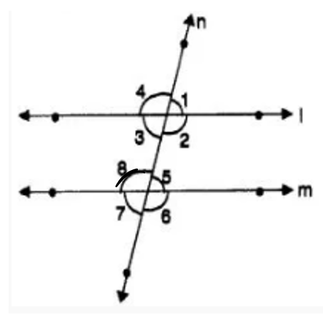 Which of the following pair of angles are not corresponding angles?