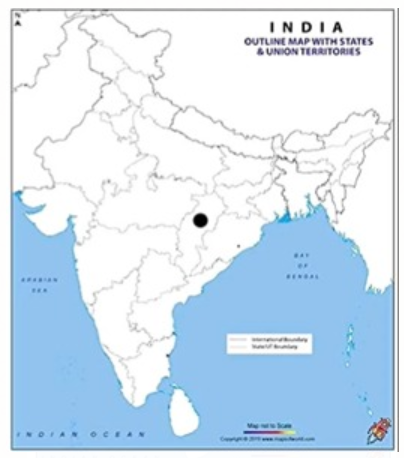 Identify and label the iron and steel plant marked on the map?