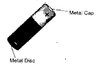 Which are the two terminals of a dry cell