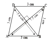 Find the area of rhombus ABCD
