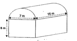 Shanta runs an industry in a shed which is int he shape of a cuboid s