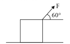 A child pulls a box with a force of 200 N at an angle of 60^(@) above