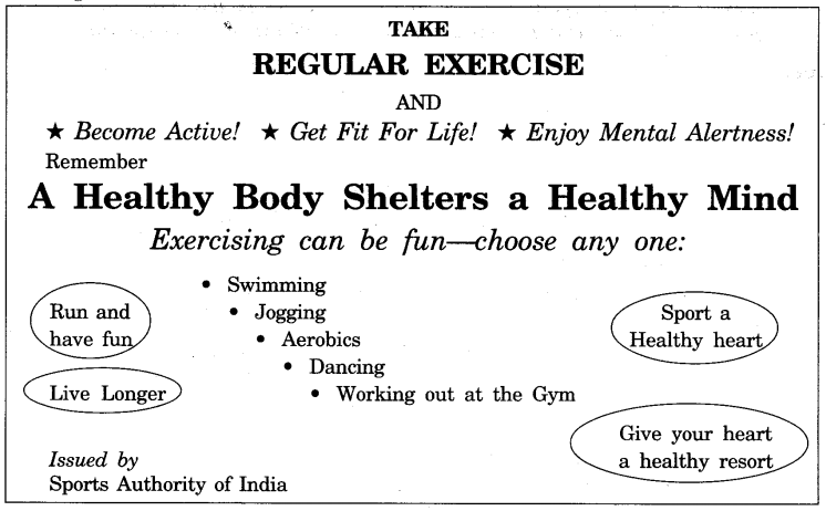 Design a poster in not more than 50 words about the need for regular e