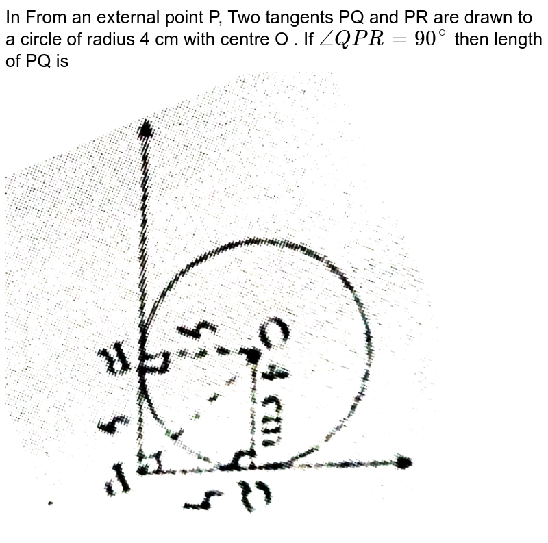 If PQ and PR are two tangents to a circle with centre O.If ∠QPR