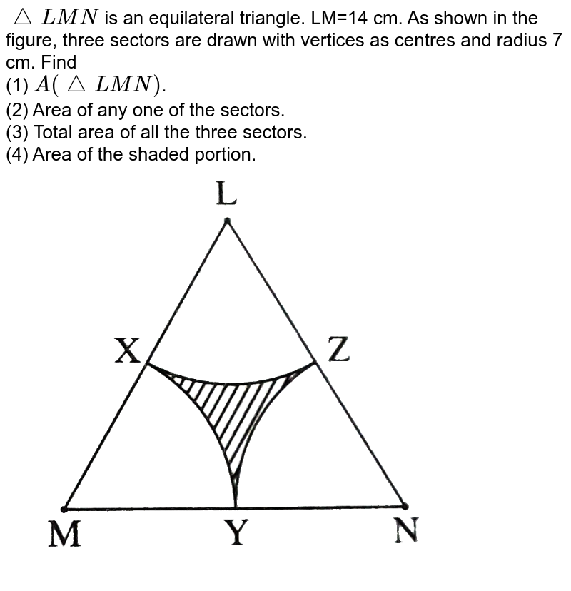 The area of the equilateral triangle in which three coins of radi