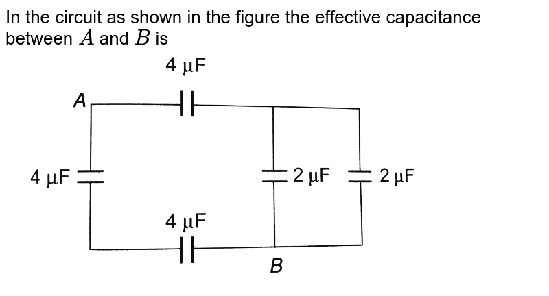 The figure shows a circuit consisting of four capacitors. Find the