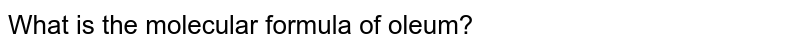 Draw the molecular structure of oleum.