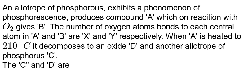 In P4O6 number of oxygen atoms bonded to each phosphorous atom is