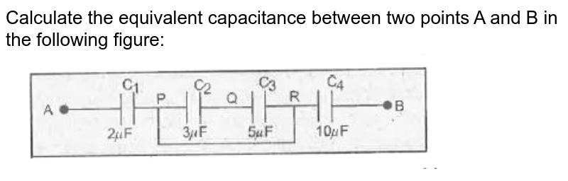 Calculate The Equivalent Capacitance Between Points A And B In Fig