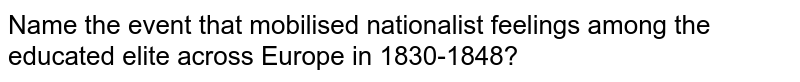 The decade of 1830 had brought great economic hardship in Europe.