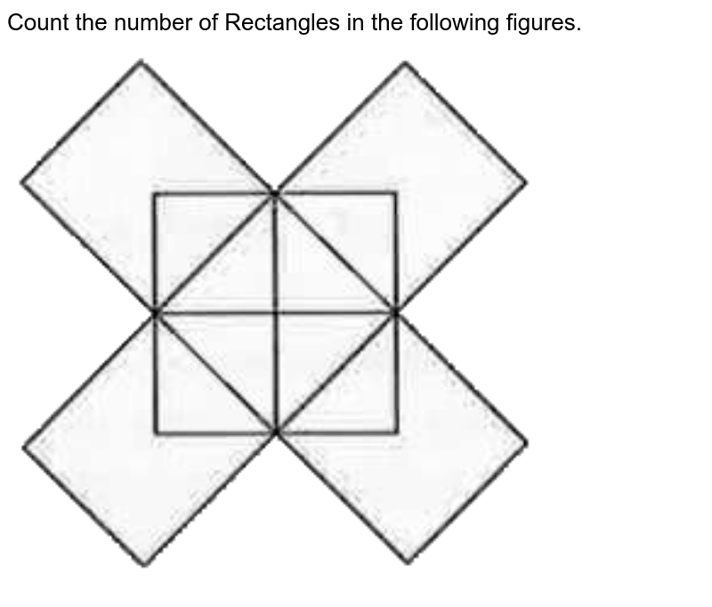 Determine the number of rectangles and hexagons in the following f