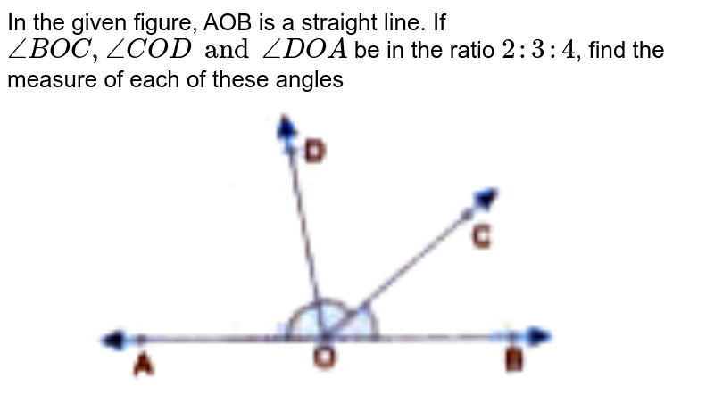 Each figure given below shows a pair of adjacent angles AOB and BO