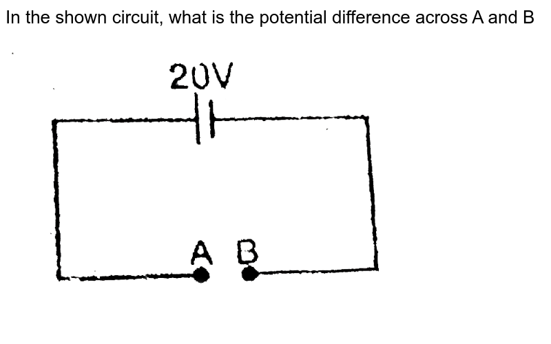 In the circuit shown in fig the potential difference across 3Ω is.