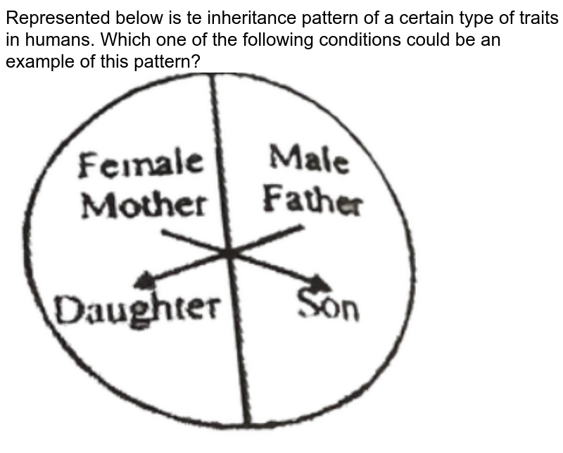 Represented Below Is The Inheritance Pattern Of A Certain Type Of