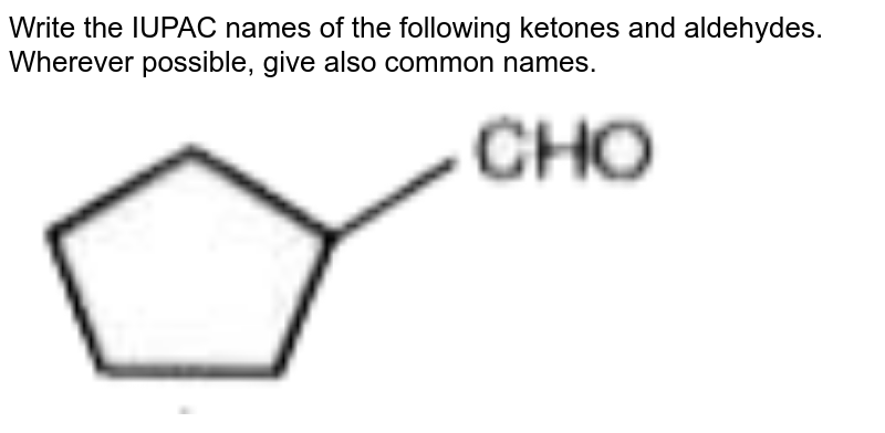 Give the common name and IUPAC name of the simplest aldehyde.