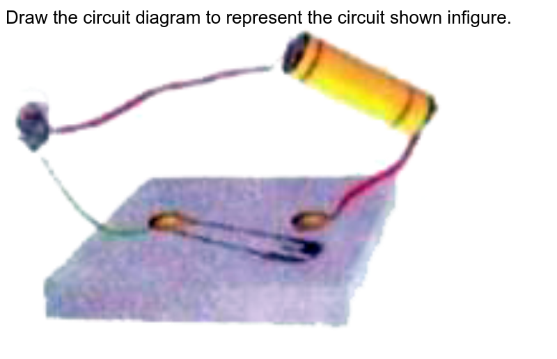 Draw the circuit diagram to represent the circuit shown in Fig.14.