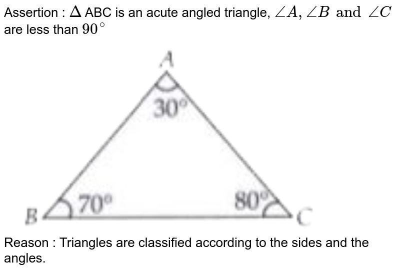 Classify the following triangles according to angle