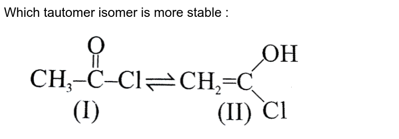 Tautomerism : Structural Isomers that undergo rapid interconversions ...