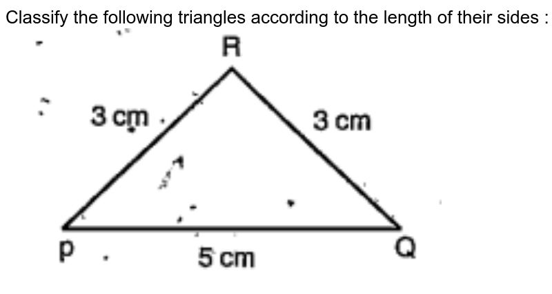 Classify the following triangles according to angle
