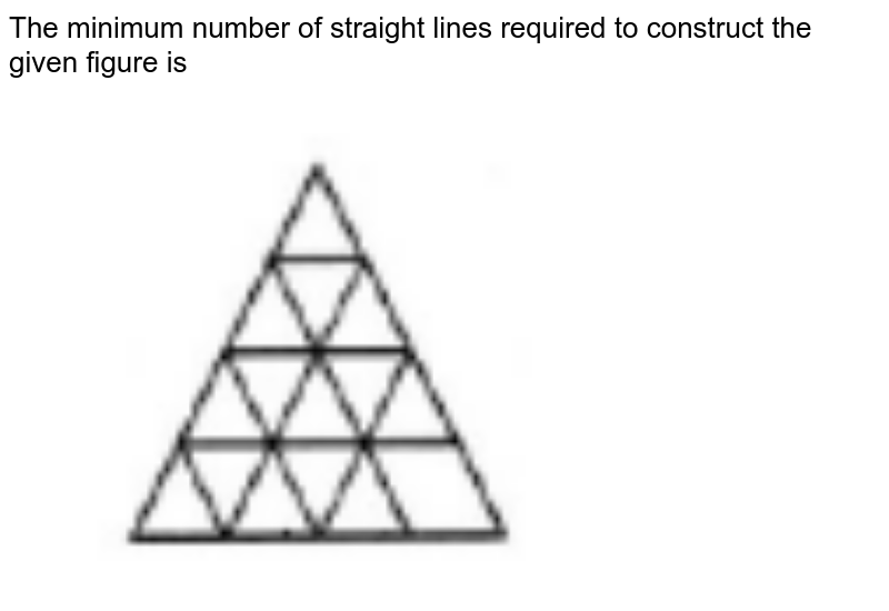 Find the minimum number of straight lines in the below figure