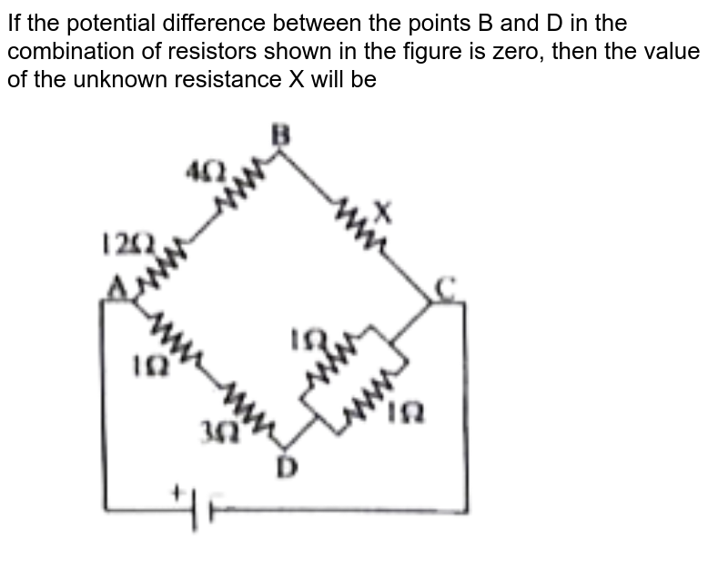 The potential difference through the 3Ω resistor shown in fig is..