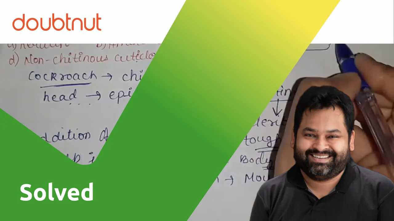 Exoskeleton of cockroach is formed of