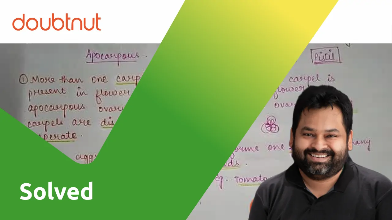 Differentiate between apocarpous and syncarpous ovary.