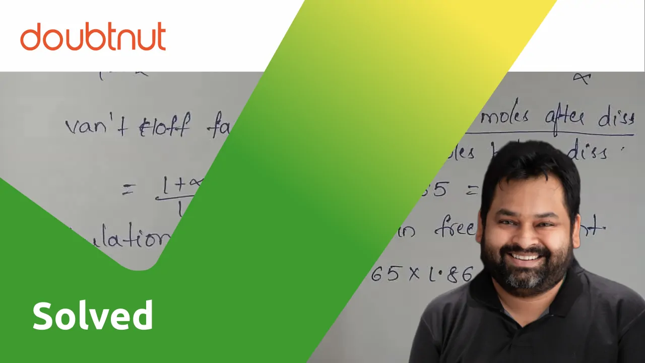  Telugu Calculate The Depression In The Freezing Point Of Water When