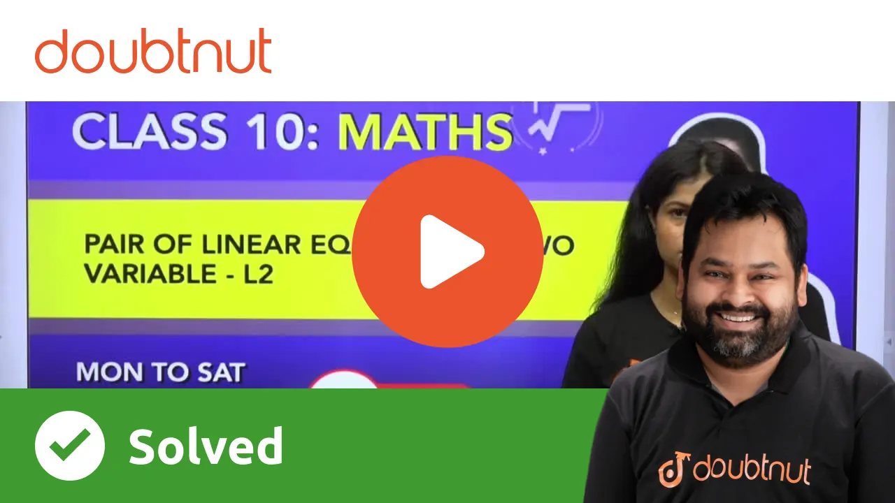 Graphical Method To Solve Linear Equation
