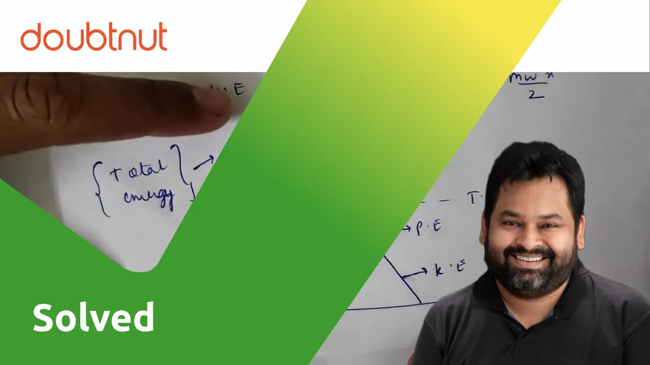 Derive an expression for the total energy of a particle executing simp