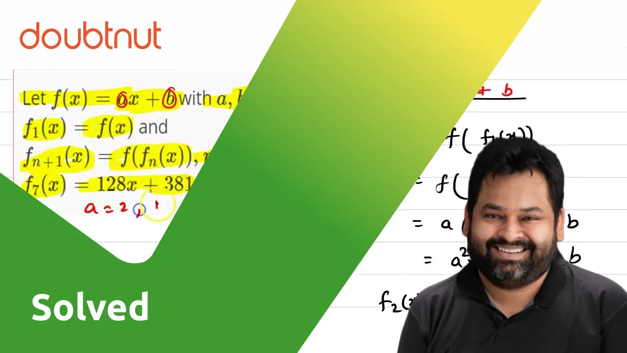 Let f(x)=ax+b with a,b in R, f(1)(x)=f(x) and f(n+1)(x)=f(f(n)(x)),n i