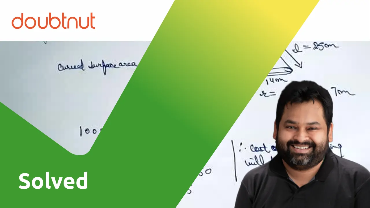 The slant height and base diameter of a conical tomb are 25 m and 14 m